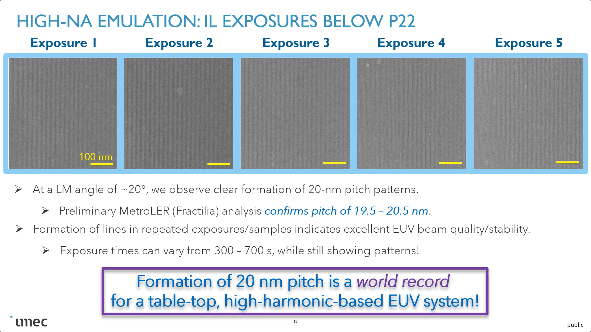 Attolab uses KMLabs' 13nm EUV source to demonstrate the high-NA capabilities of EUV interference ...