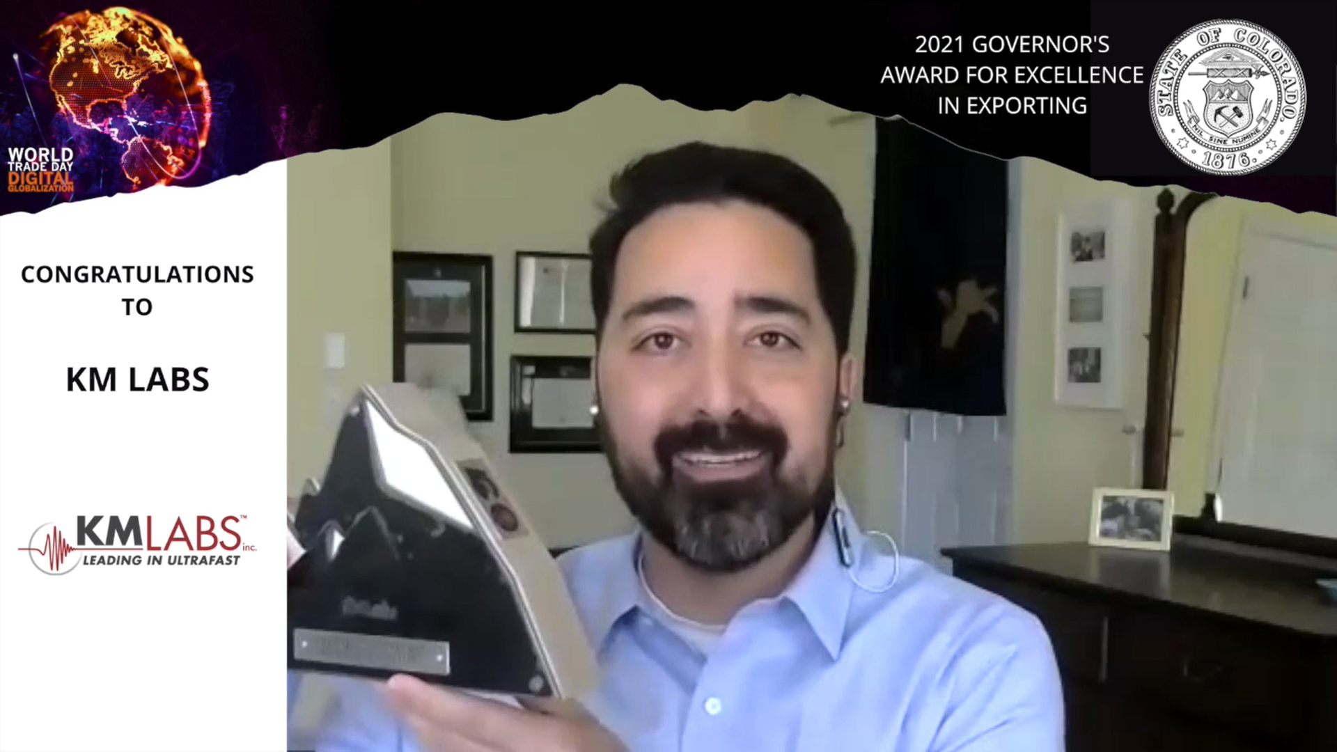 KMLabs recognized for exporting excellence in Colorado
